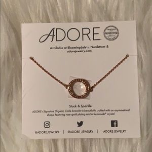 Adore | Jewelry | Adore Rose Gold Swarovski Crystal Necklace | Poshmark